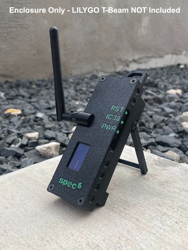 Spec5 Black PETG Enclosure Case for Meshtastic Lilygo T-beam V1.2 Lora ...