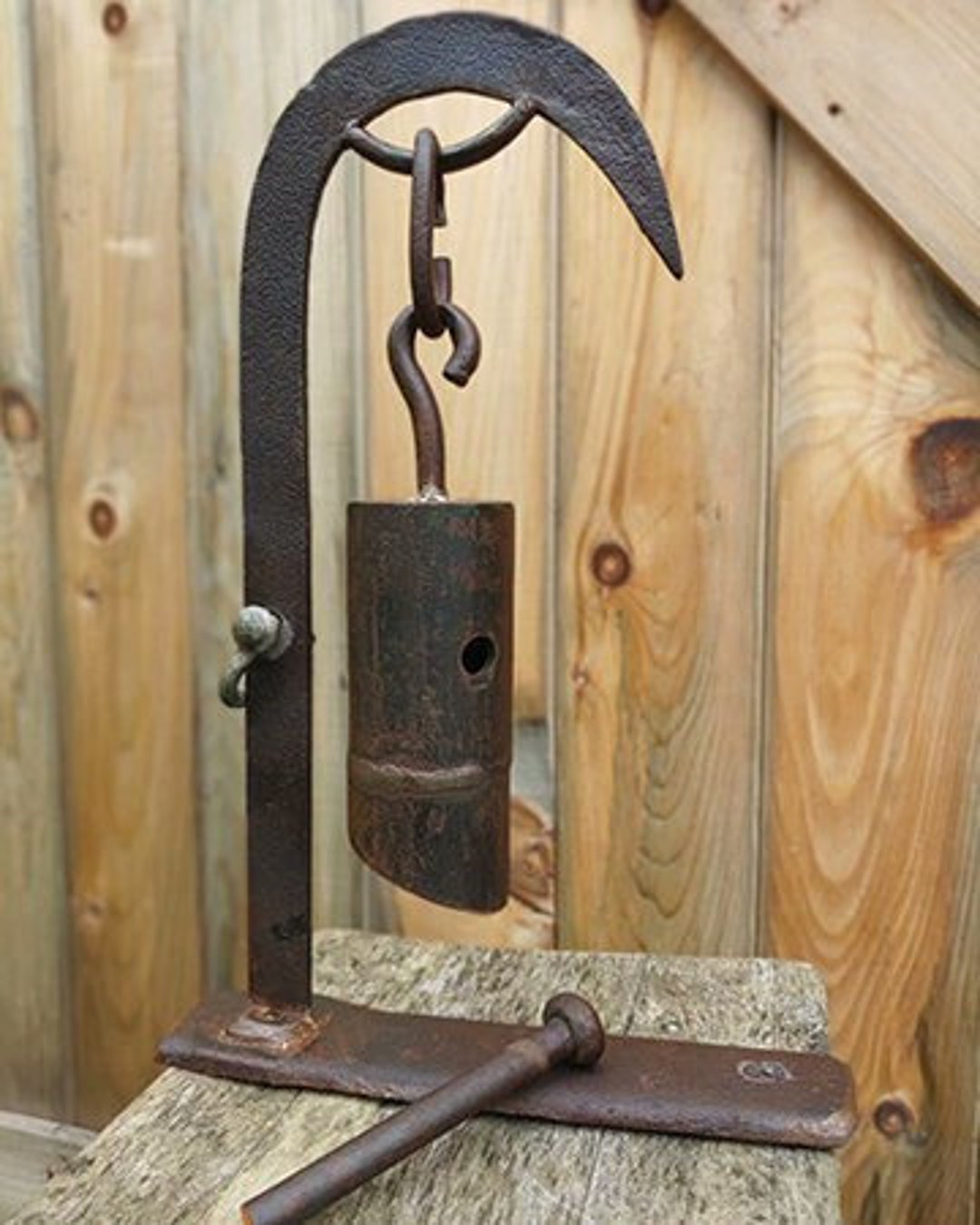 Rustic Dinner Bell - Etsy
