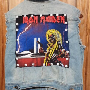 Iron Maiden Custom Denim Vest / Battle Jacket - Etsy