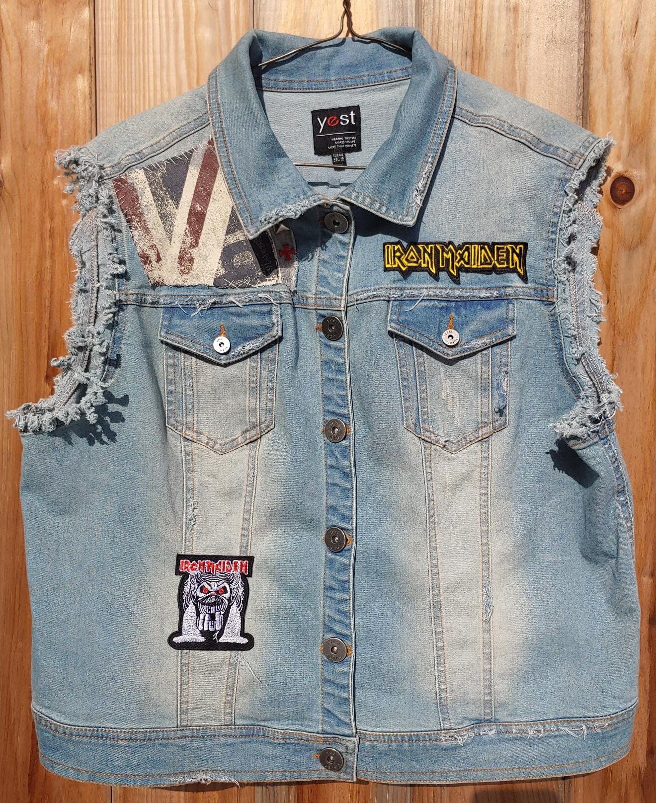 Iron Maiden Custom Denim Vest / Battle Jacket - Etsy