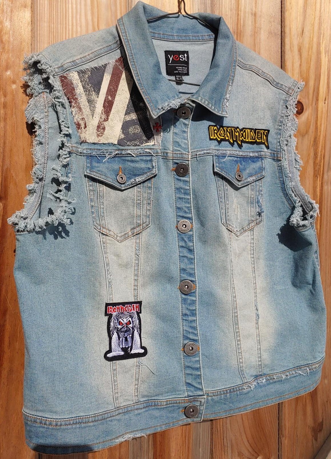 Iron Maiden Custom Denim Vest / Battle Jacket - Etsy