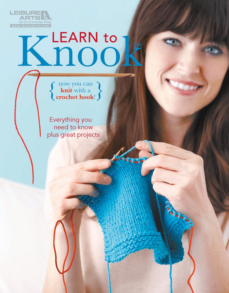 Learn to Knook Ebook Pdf, Knit With a Crochet Hook, Hat, Scarf, Mitts ...