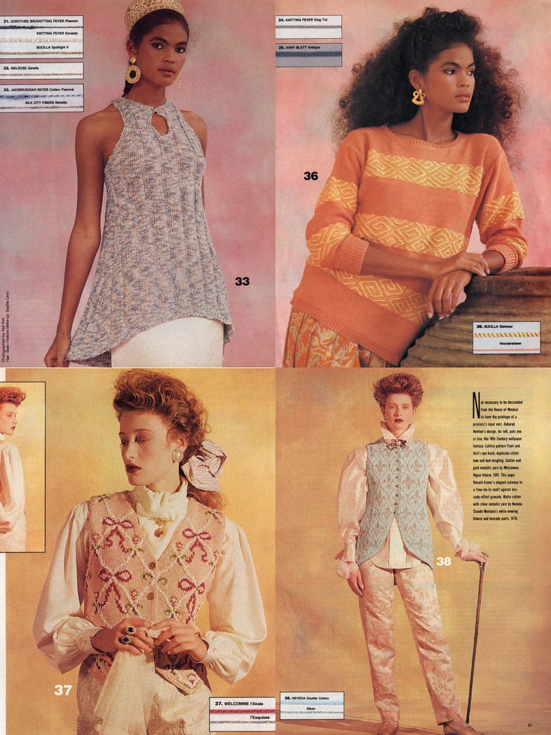 Vintage Knitting and Crochet Pattern Pdf Magazine, 38 Vintage Crochet and Knitting Patterns ...