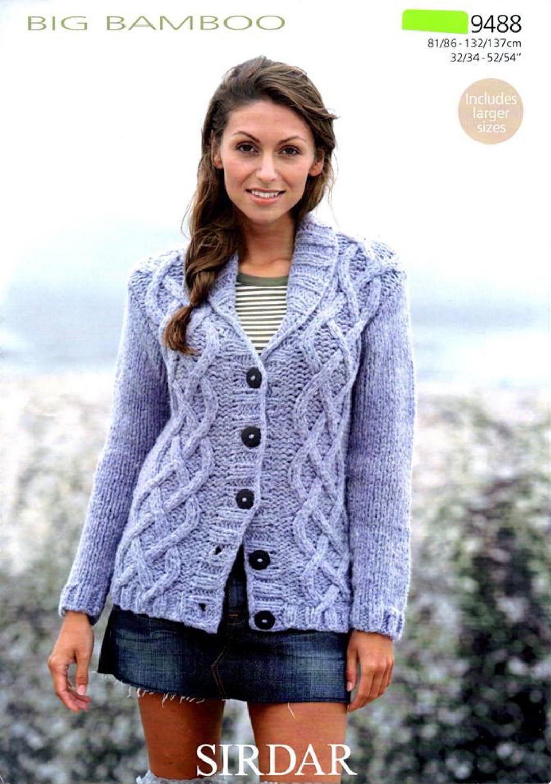 Womens Cable Jacket Knitting Pattern Pdf, 32 - 34 / 52 - 54 Inch Ladies ...