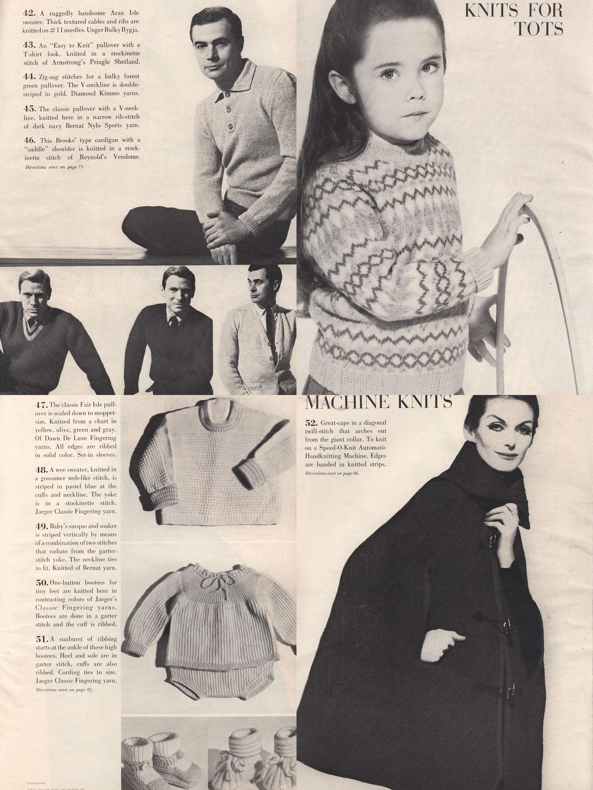 Vintage Knitting Pattern Pdf Magazine, 52 Vintage Knitting Patterns ...