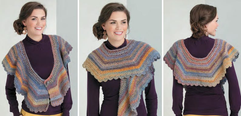 Womens Shawl Crochet and Knitting Pattern Pdf, 8 Shawls Design Knitting ...