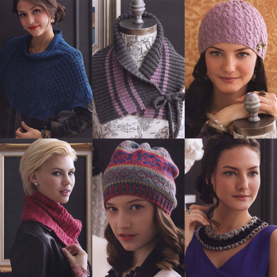 Ladies’ Hat, Mittens, Cape, Cowl, Shawl, Socks, Beret, Headband, Arm ...