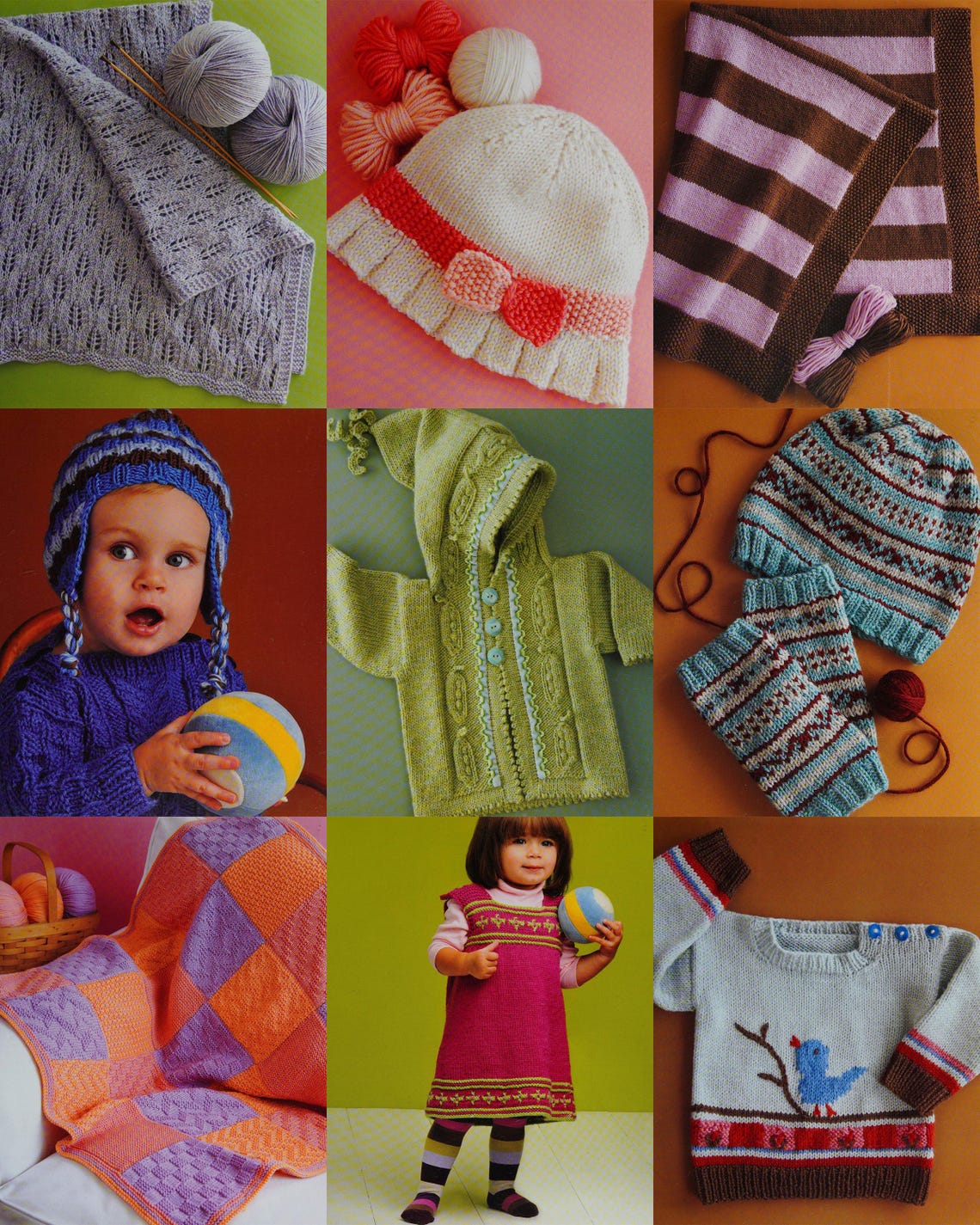 Babies Sweater, Cardigan, Jacket, Dress, Blanket, Jumper, Booties, Hat ...