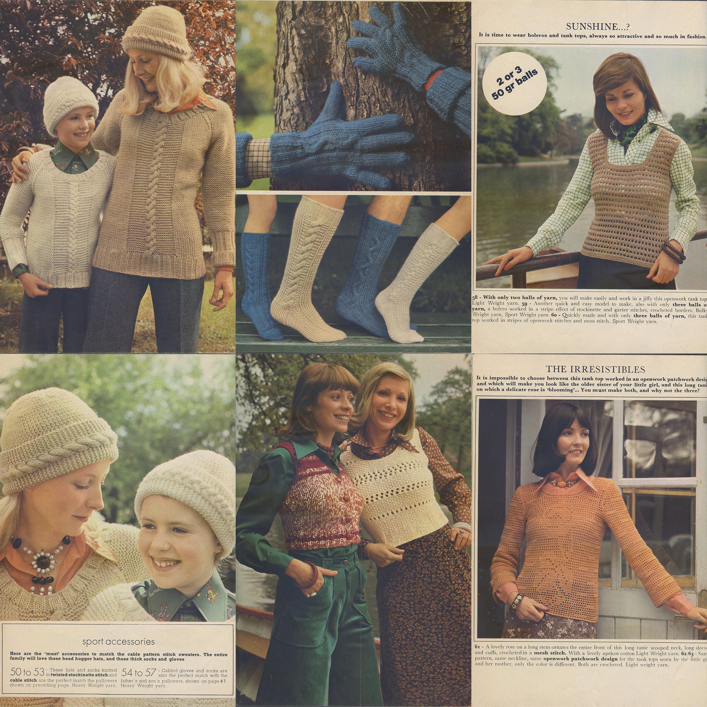 Vintage Knitting and Crochet Pattern Pdf Magazine, 50 Vintage Crochet ...