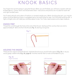 Learn to Knook Ebook Pdf, Knit With a Crochet Hook, Hat, Scarf, Mitts ...