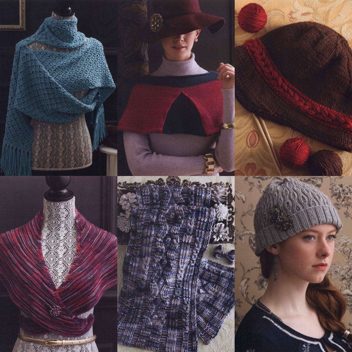 Ladies’ Hat, Mittens, Cape, Cowl, Shawl, Socks, Beret, Headband, Arm ...