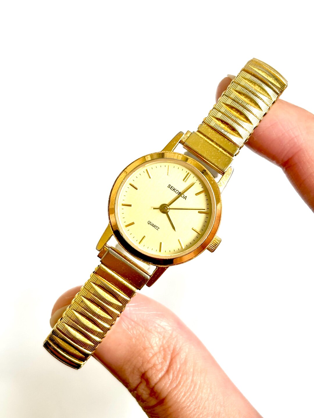 Rare Vintage 70s Sekonda Watch for Ladies, Gold Ladies Cocktail ...