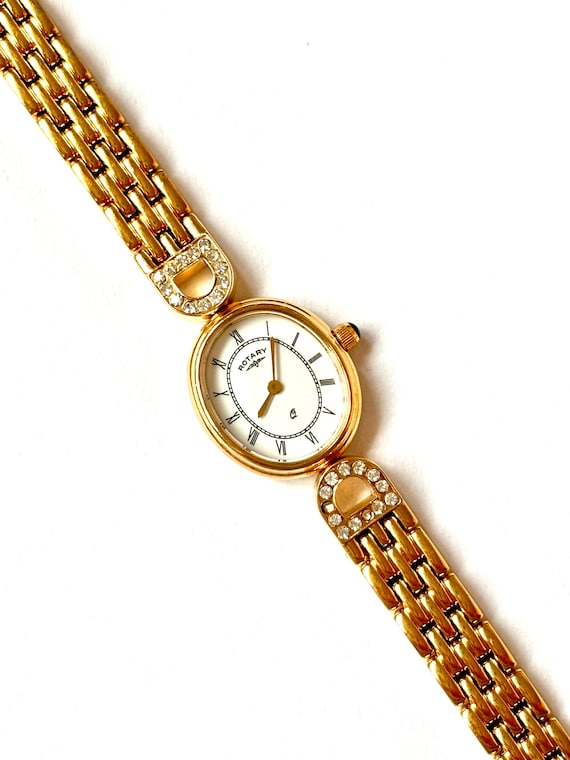 Rare Rotary 90’s vintage gold dainty watch for ladies… - Gem