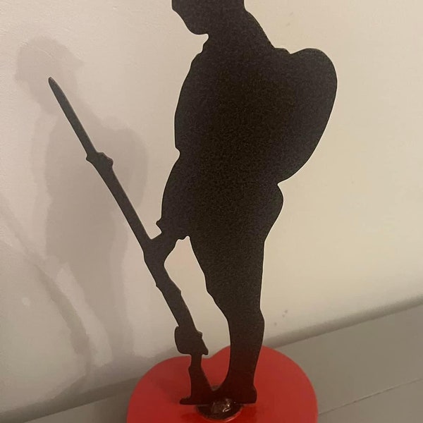 Lest We Forget Tommy Soldier Silhouette - Etsy UK