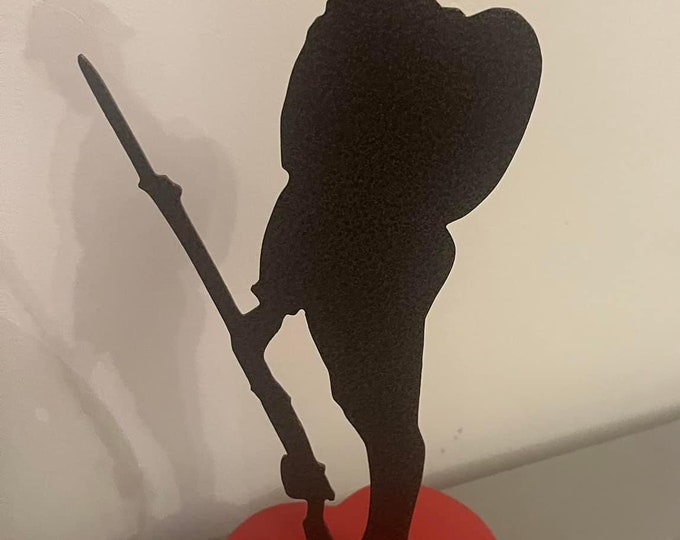 Lest We Forget Tommy Soldier Silhouette Military Statue Remembrance Day ...