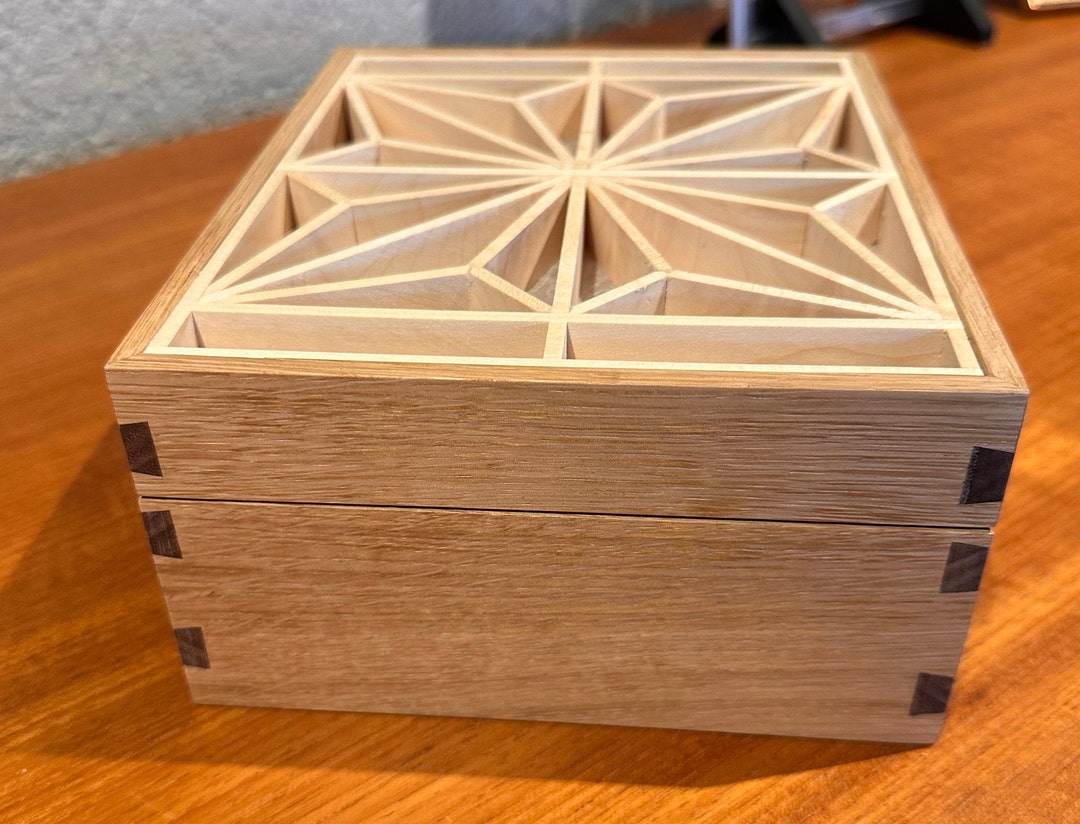 Handmade Keepsake Box With Kumiko Top - Etsy