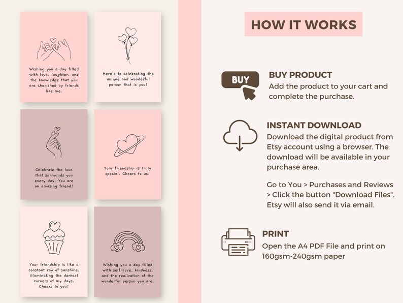 Valentines Affirmation Cards for Singles, Daily Affirmations, Self Love ...