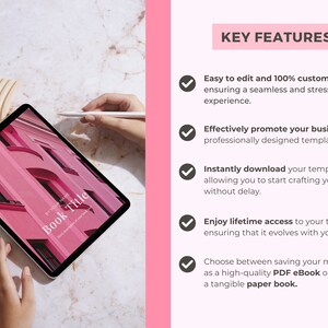 Editable Ebook Template Pink Canva | Life Coach Workbook Template, Lead ...