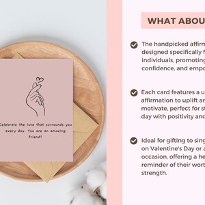 Valentine's Affirmation Cards for Singles: Self-love (digital Download ...