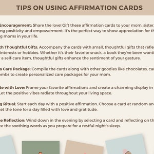 Mother’s Day Affirmation Cards, Motherhood Affirmations, Gift for Moms ...