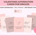 Valentine's Affirmation Cards for Singles: Self-love (digital Download ...
