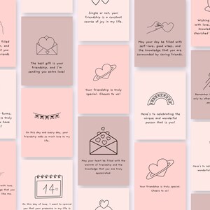 Valentine's Affirmation Cards for Singles: Self-love (digital Download ...