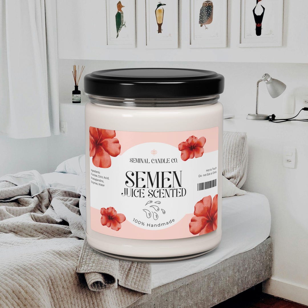 Semen Scented Candle, Funny Gag Gift for Bedroom Jokes and Intimacy ...