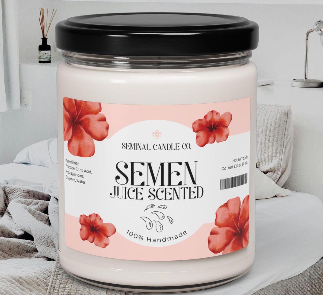 Semen Scented Candle, Funny Gag Gift for Bedroom Jokes and Intimacy ...