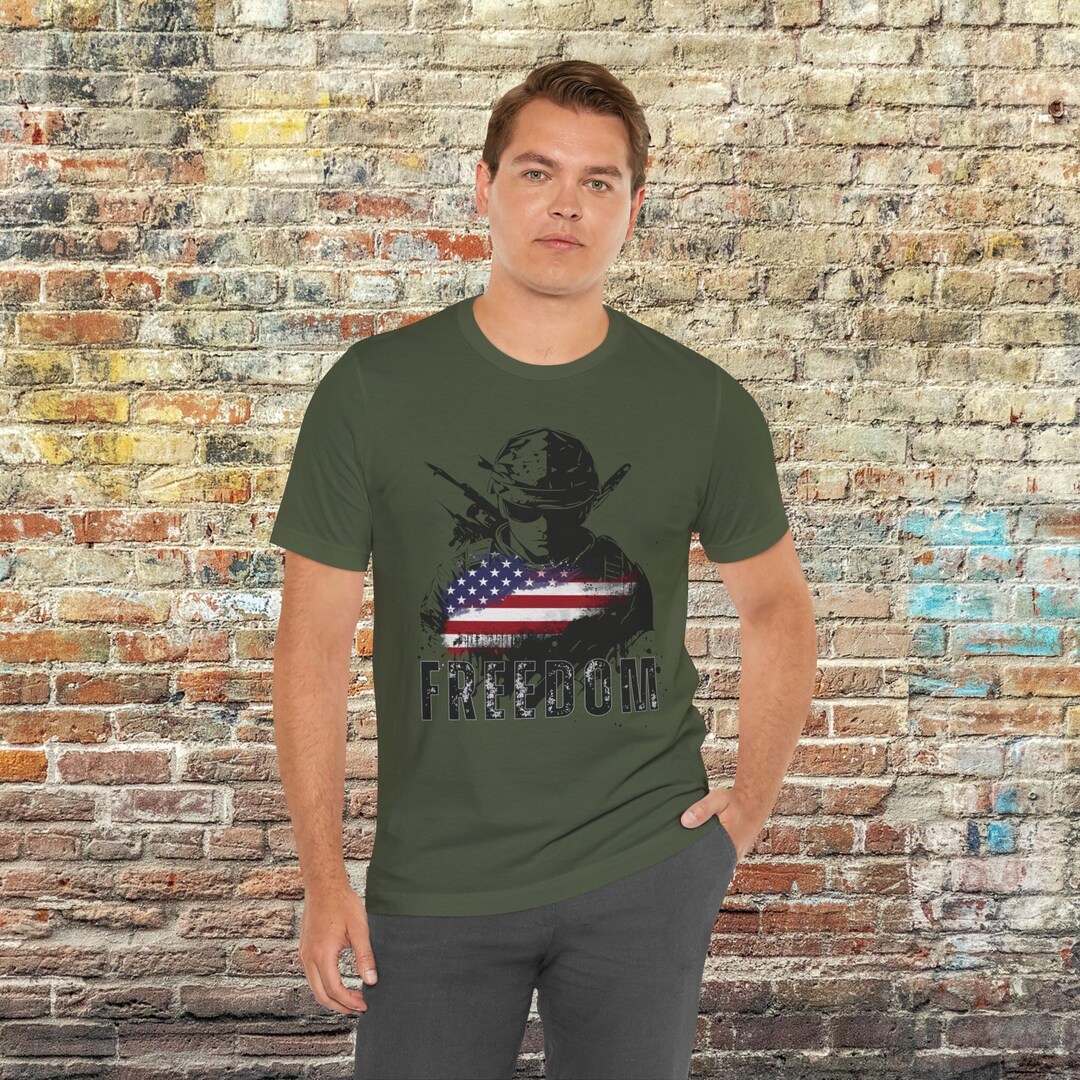 American Solider Freedom T-shirt - Etsy