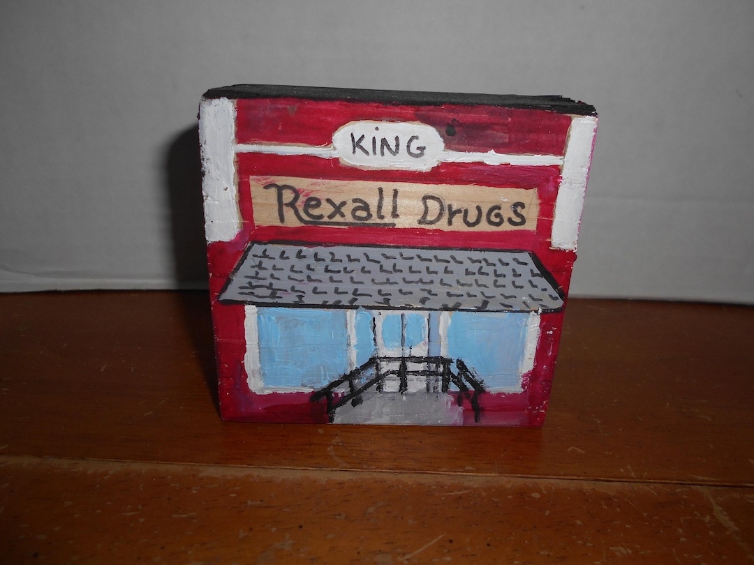 Handmade Wooden Rexall Drugs Figurine - Etsy