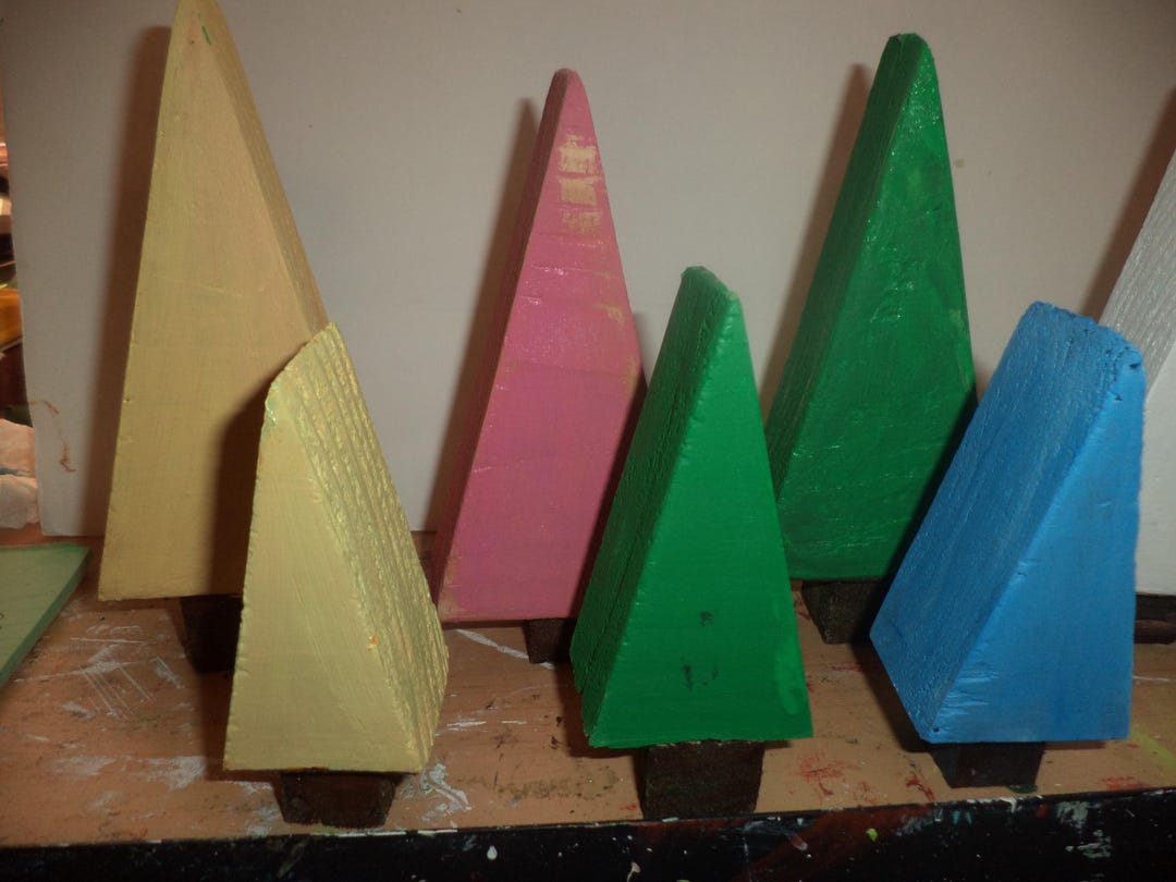 Handmade Wooden Christmas Trees - Etsy