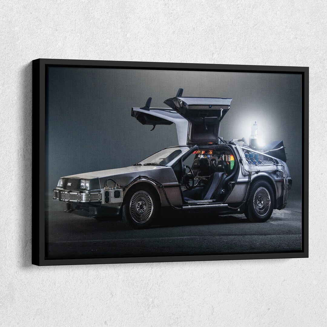 DMC Delorean Back to the Future Canvas Poster Wall Art Print Home Decor ...