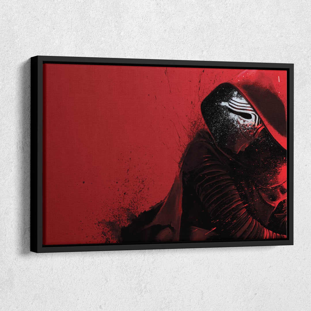 Star Wars Kylo Ren Poster Wall Art Legend Canvas Canvas Wall Art Canvas ...