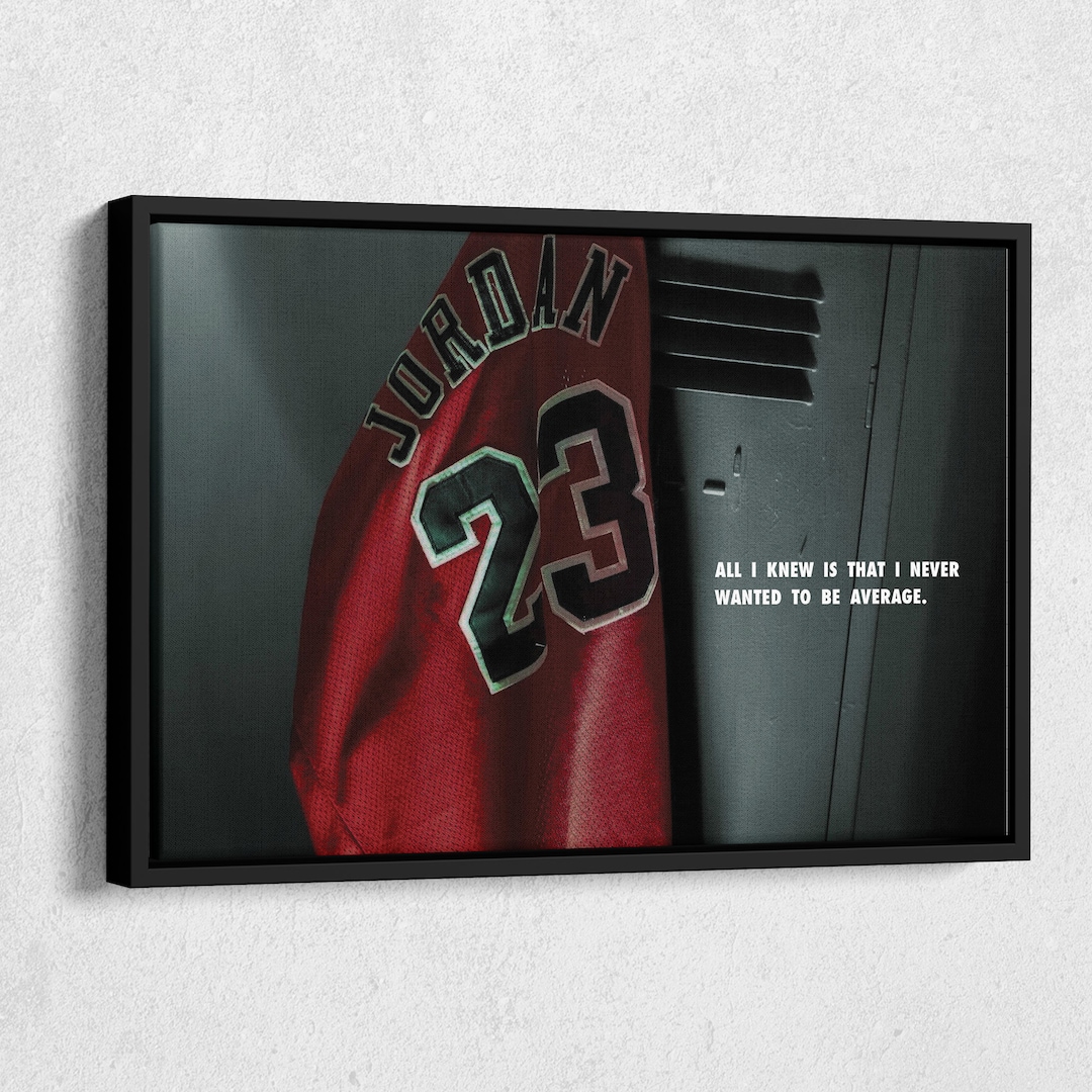 Michael Jordan Poster Jersey Locker Room Canvas Wall Art Home Decor ...