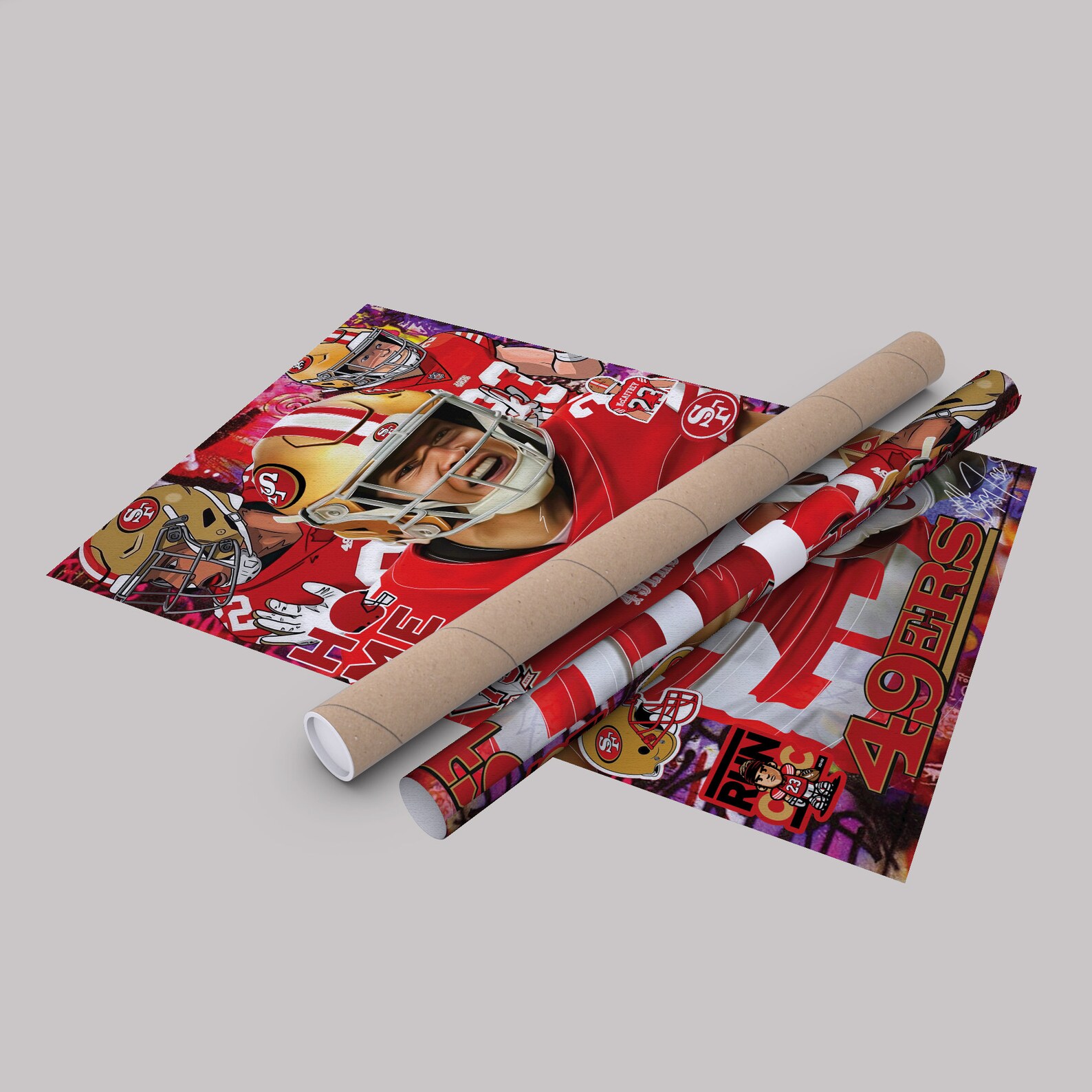 Christian Mccaffrey Poster San Francisco 49ers NFL Pop Art Canvas Wall ...