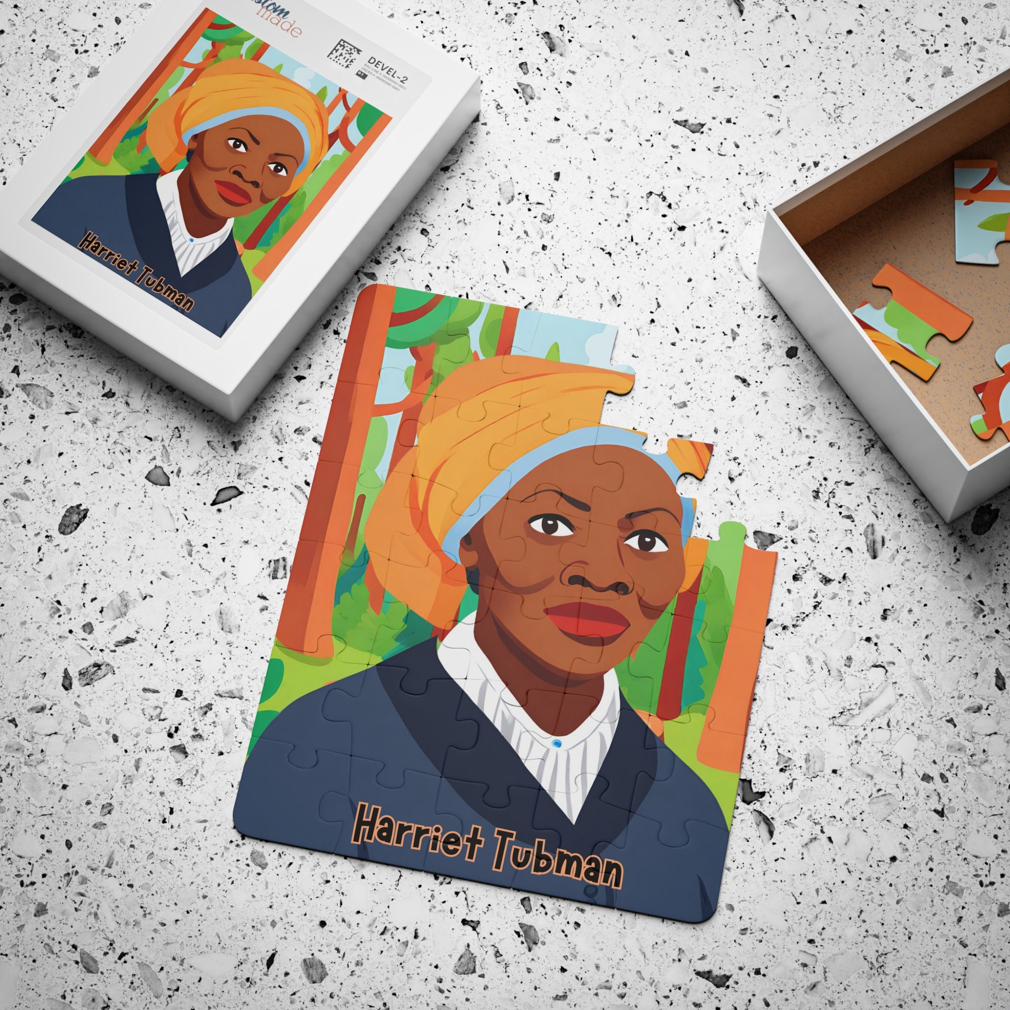 Harriet Tubman African American Puzzle, Black History, Educational ...
