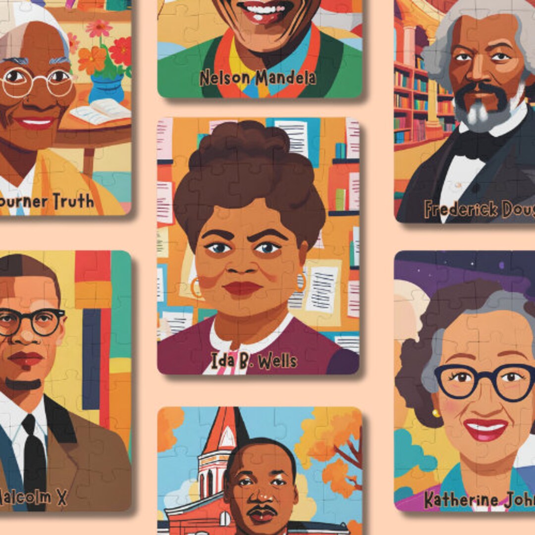 Ida B. Wells African American Puzzle, Black History, Educational Puzzle ...
