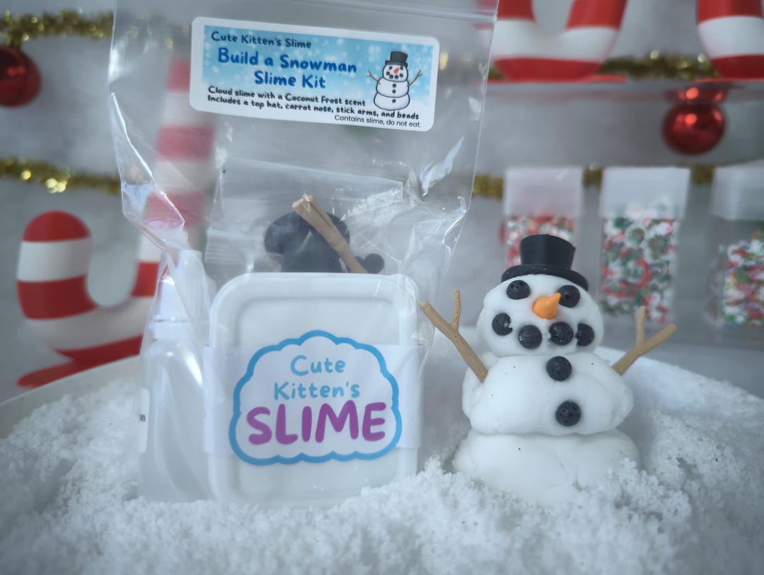 Snowman Slime Kit, Build a Snowman Slime Kit With Cloud Slime and 3D ...