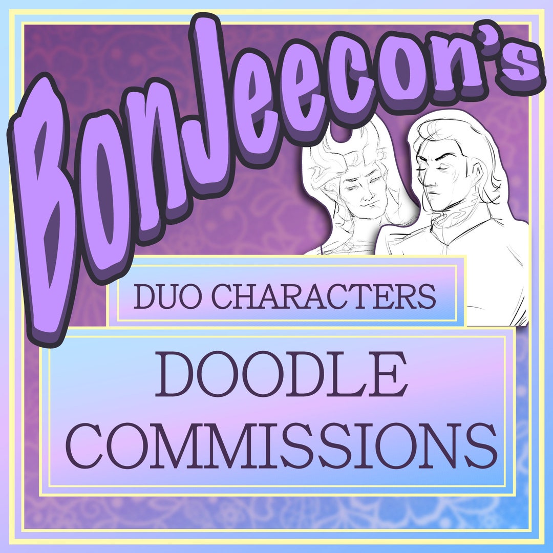 Duo Character Doodle Commissions Open Slots - Etsy