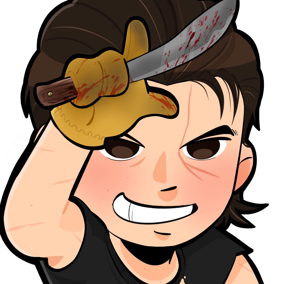 TCM Johnny Slaughter Emote, Texas Chainsaw Massacre Emotes for Twitch ...