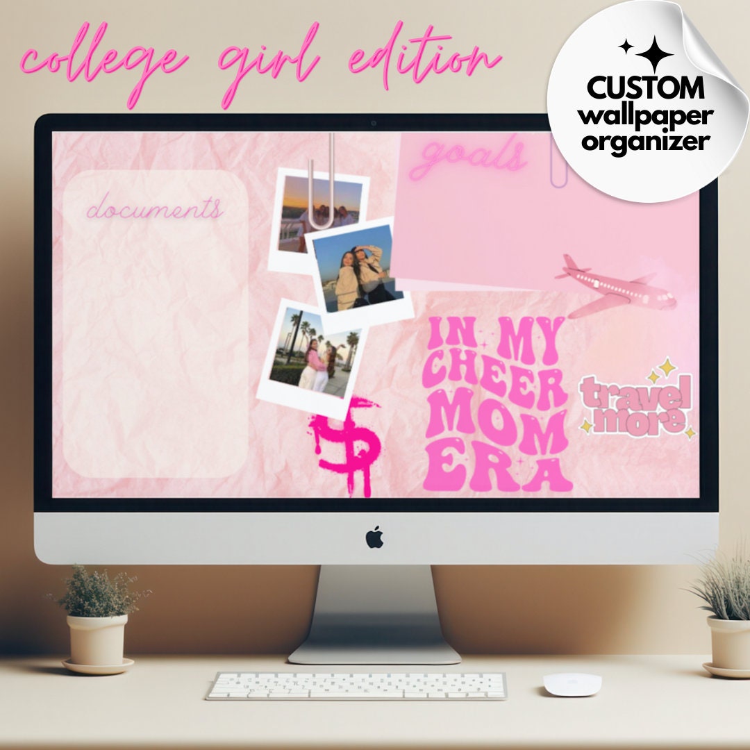 CUSTOMIZABLE MacBook Wallpaper Organizer BUNDLE -- College Girl Edition ...