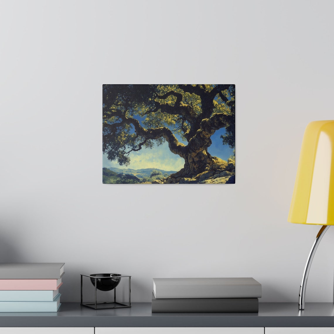 Cork Oak Trees Canvas Wall Art, Stunning Portugal Landscape Painting ...