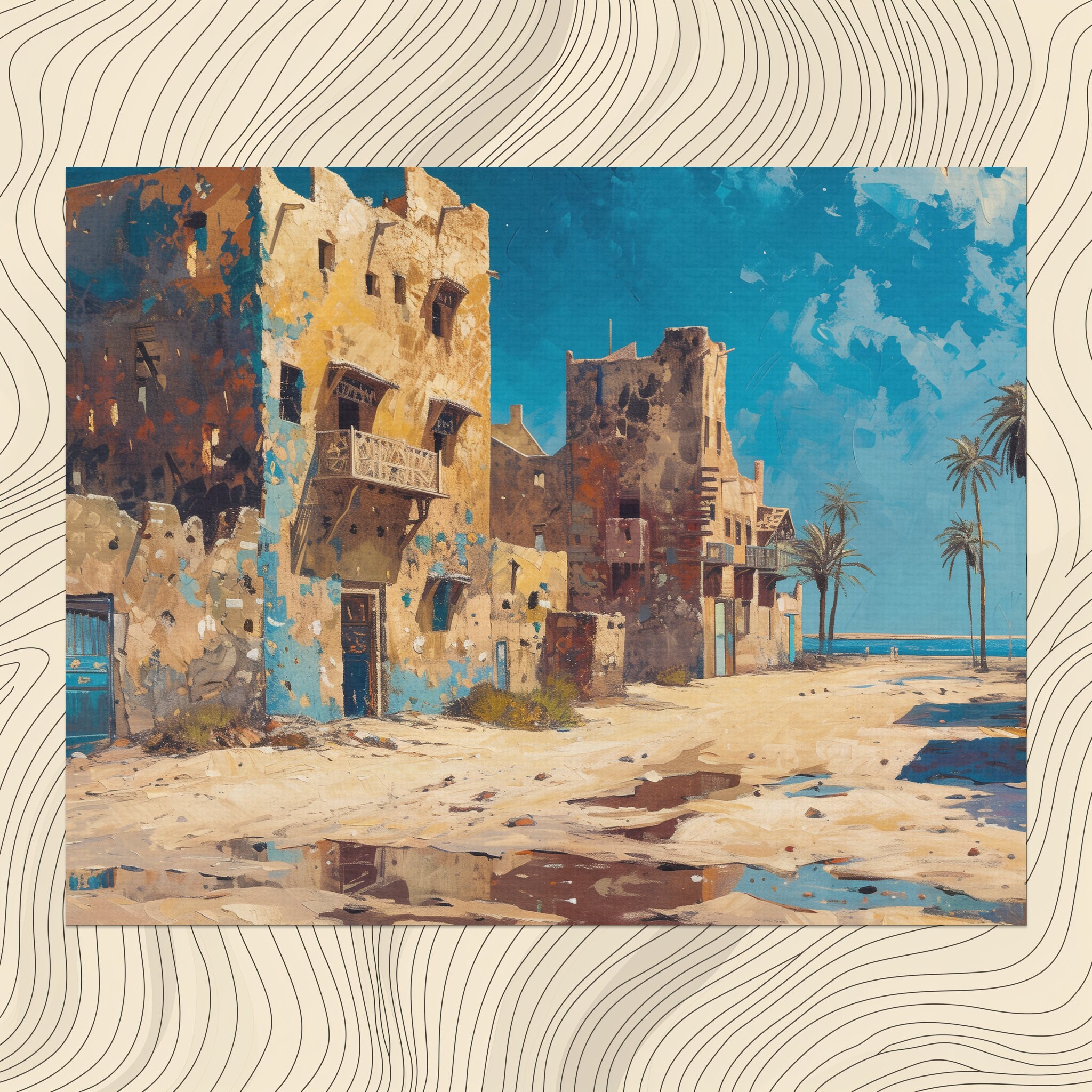 Somalia Canvas Wall Art, High Resolution Detailed Illustration of ...