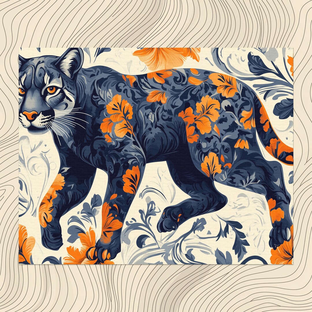 Cougar Canvas Wall Art Stunning Big Cat Print Decor for Nature Lovers ...