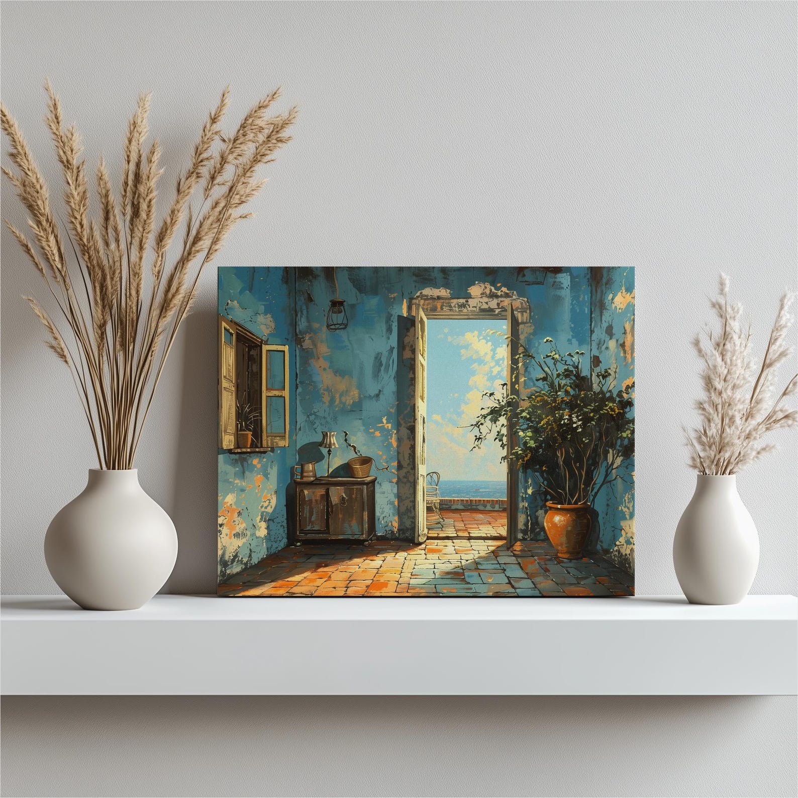 Uruguay Canvas Wall Art, Detailed Oil Painting, Montevideo Nostalgic ...