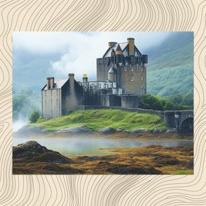 Scotland Highlands Canvas Wall Art, Scottish Landscape Painting With ...