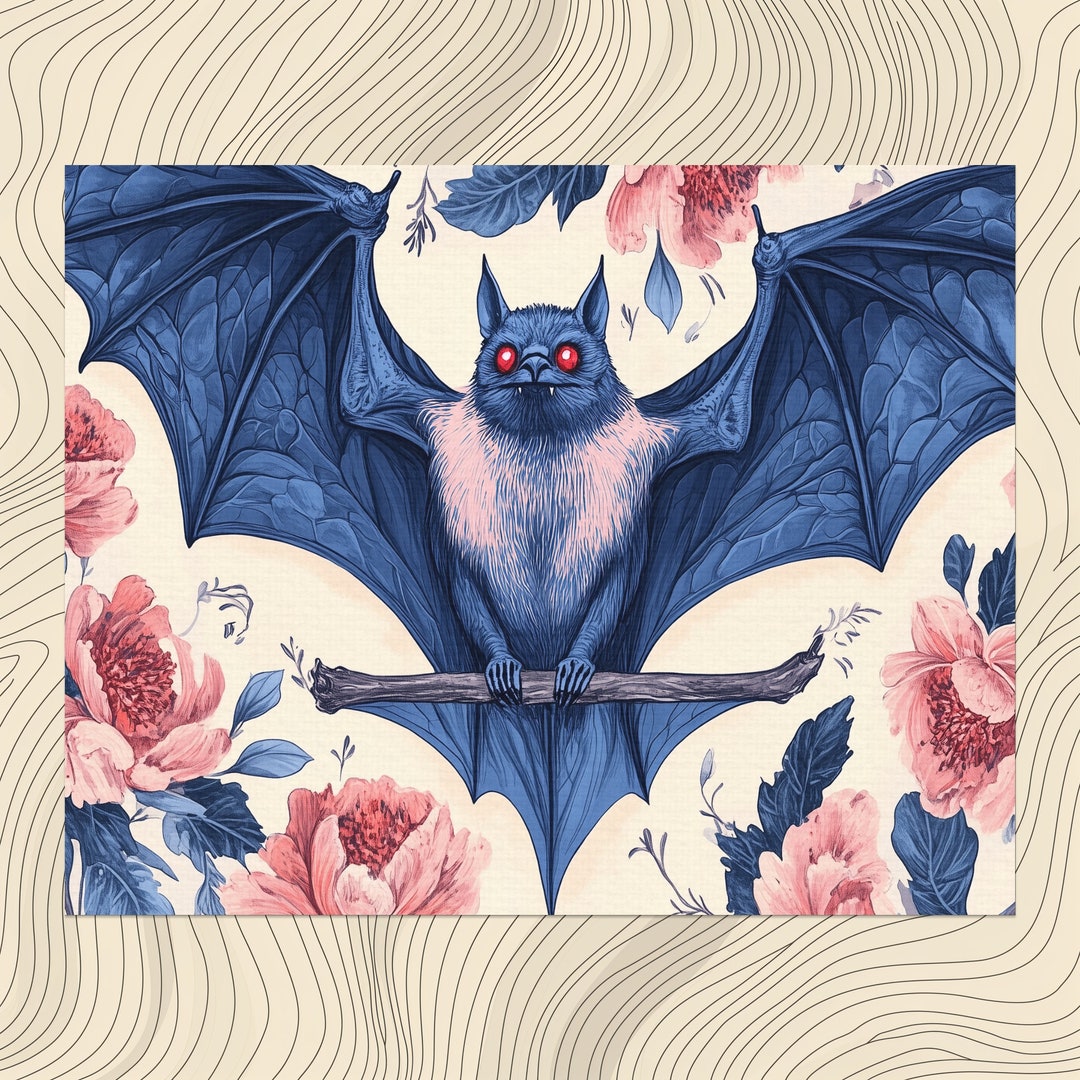 Stunning Bat Canvas Wall Art, High Quality Bat Decor for Your Home ...
