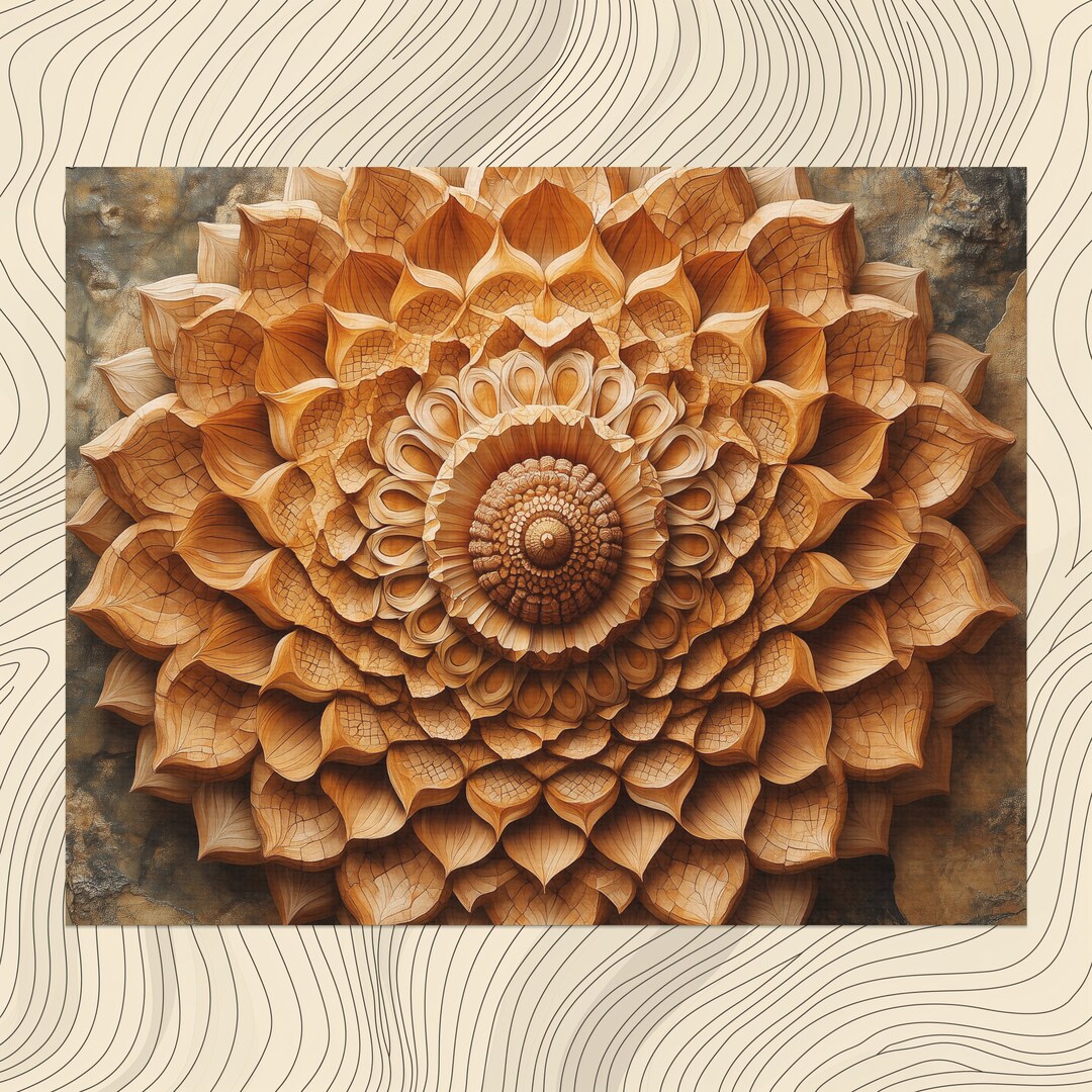 Mandala Canvas Wall Art Cycle, Intricate Geometric Patterns and Escher ...