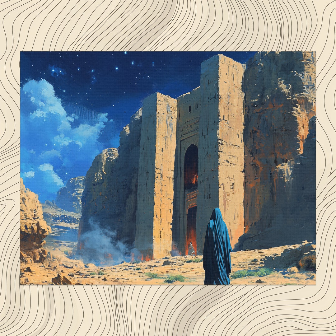 Saudi Arabia Canvas Wall Art Madain Saleh Desert, Cultural Landscape ...