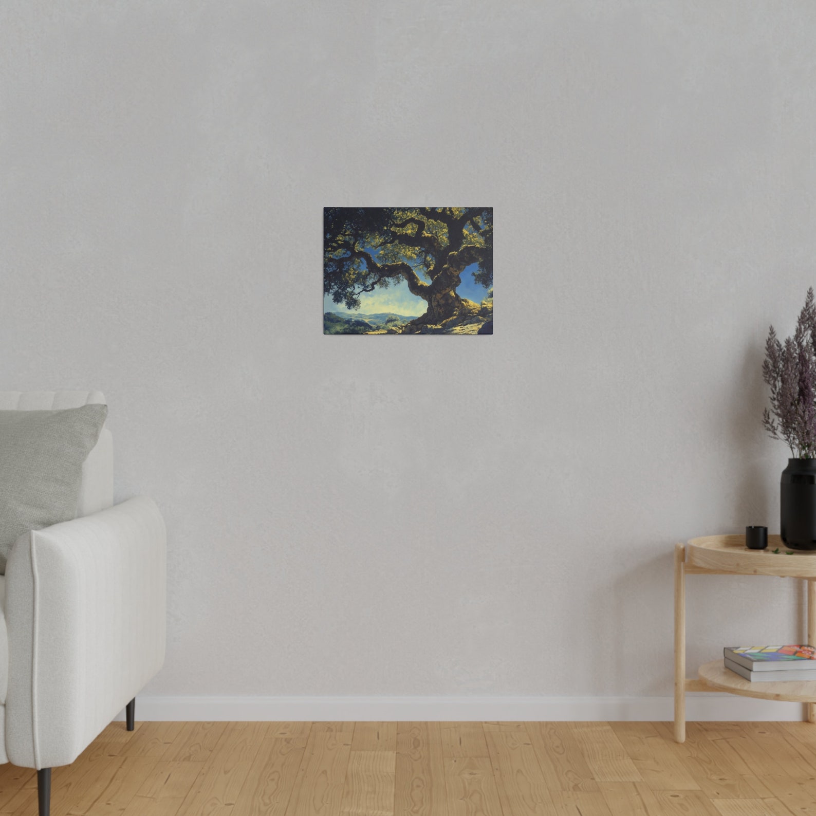 Cork Oak Trees Canvas Wall Art, Stunning Portugal Landscape Painting ...